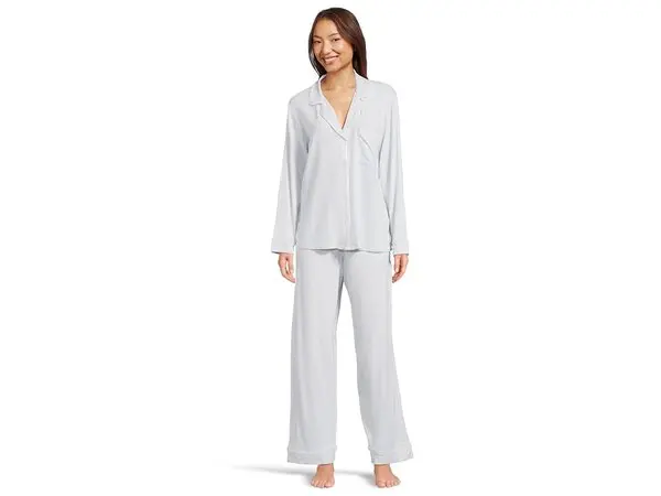 Eberjey Gisele Tenceltm Modal Long Pj Set Pajama Sets /ice - Blue