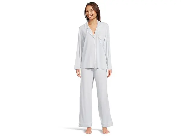 Eberjey Gisele Tenceltm Modal Long Pj Set Pajama Sets Seagrass - Blue