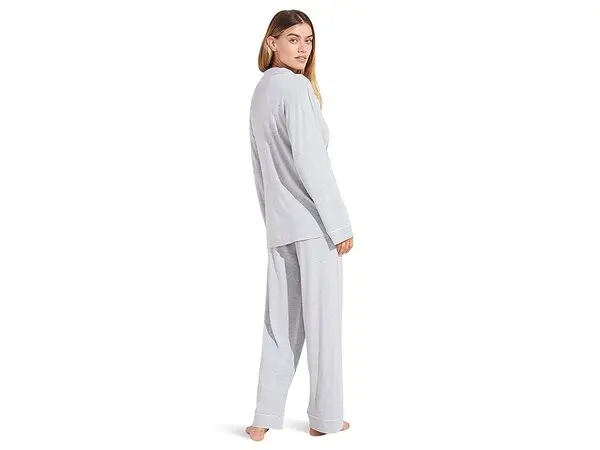 Eberjey Gisele Tenceltm Modal Long Pj Set Pajama Sets Seagrass - Gray