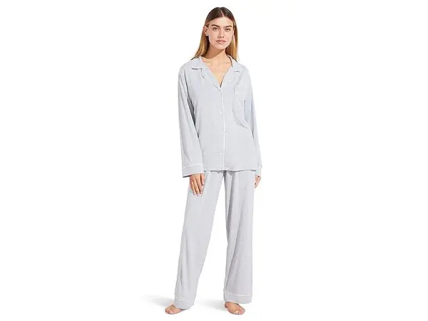 Eberjey Gisele Tenceltm Modal Long Pj Set Pajama Sets Buttercream - Gray