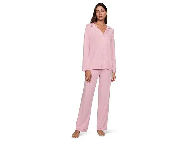 Eberjey Gisele Tenceltm Modal Long Pj Set Pajama Sets Buttercream - Pink