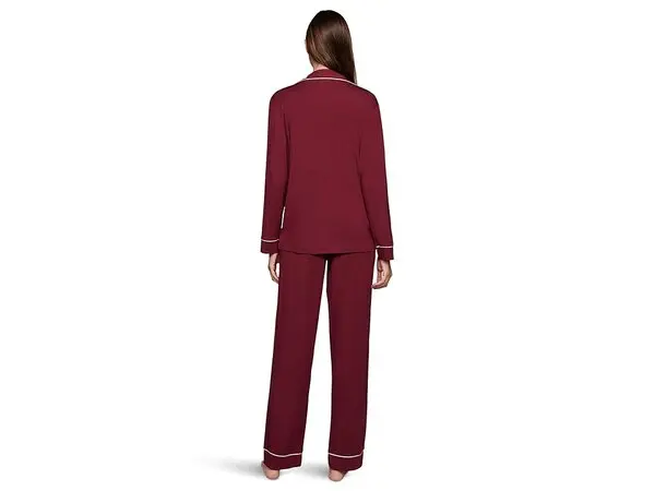 Eberjey Gisele Tenceltm Modal Long Pj Set Pajama Sets Seafoam - Red