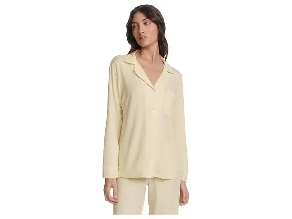 Eberjey Gisele Tenceltm Modal Long Pj Set Pajama Sets Seagrass - White