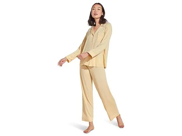 Eberjey Gisele Pj Set Pajama Sets Pure Ivory - Yellow