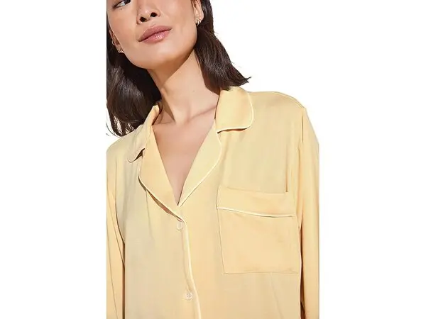 Eberjey Pj1018-bop24 Pajama Sets Lead/ivory - Yellow
