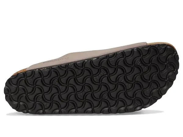 BIRKENSTOCK Arizona Big Buckle Nubuck Leather Sandals - Red