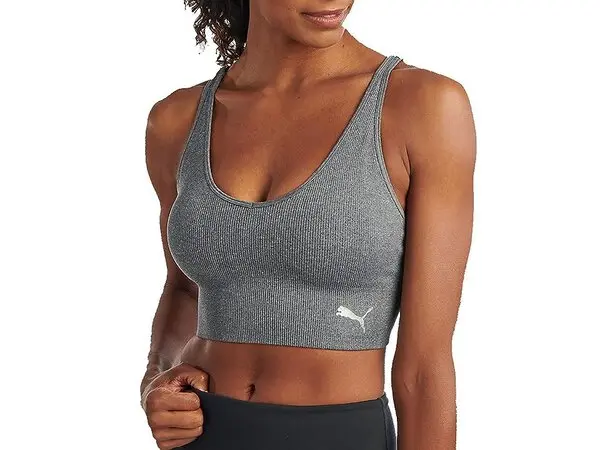 PUMA Seamless Sports Bra Bra Heather Grey