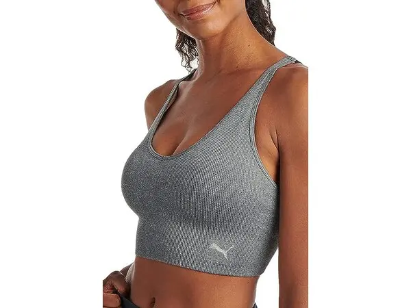 PUMA Seamless Sports Bra Bra Heather Grey