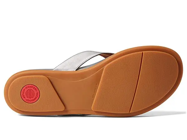 Fitflop Gracie Leather Flip-flops Shoes All - Silver