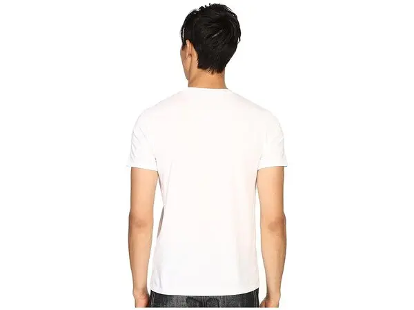 Vince Short Sleeve Pima Cotton Crew Neck Shirt Short Sleeve Pullover - White