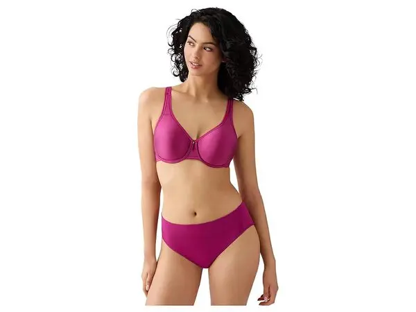 Wacoal Basic Beauty Full Figure Underwire Bra 855192 Bra Berry Fizz - Pink