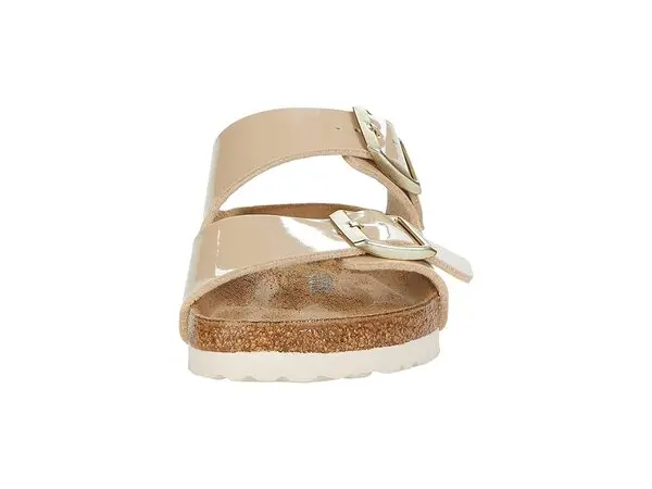 BIRKENSTOCK Arizona Patent Leather Sandals - Beige
