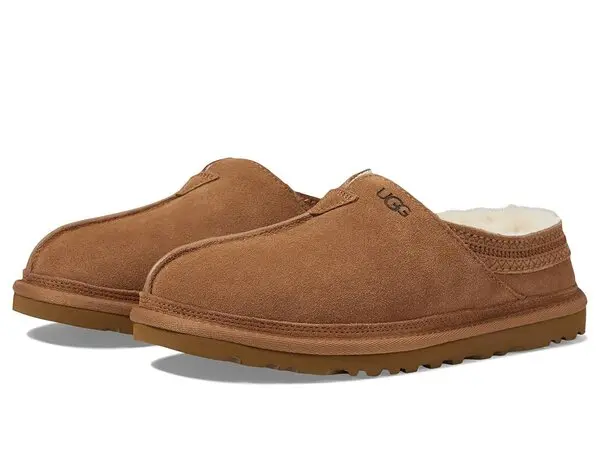 UGG Neuman Suede Slip-on Clogs - Chestnut