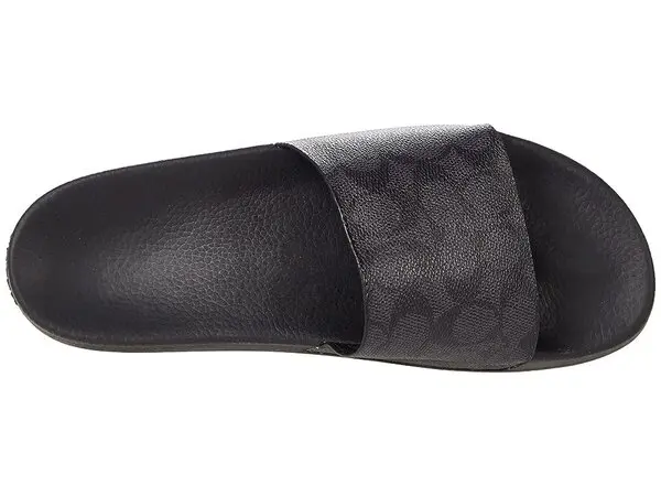COACH Signature Coated Canvas Pool Slide