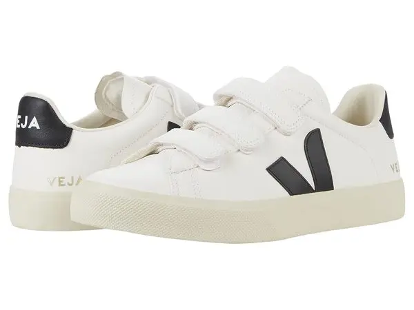 VEJA Recife Logo Low Top Sneakers With Velcro Closure - White