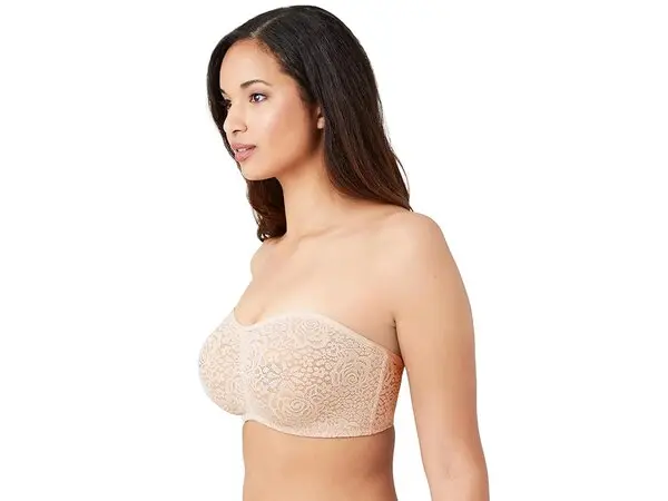 Wacoal Halo Lace Strapless Underwire Bra Bra - Bone