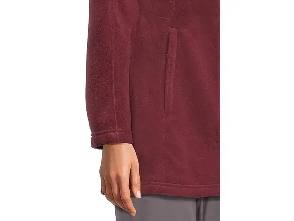 Columbia Benton Springs Ii Long Hoodie Fleece Coat - Red