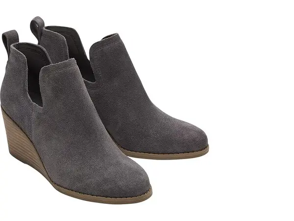 Toms Kallie Suede Wedge Ankle Boots
