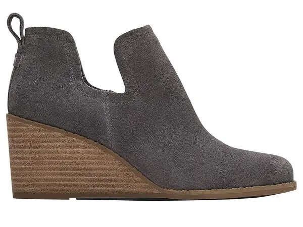 Toms Kallie Suede Wedge Ankle Boots