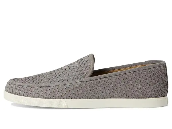 Vince Sonoma Woven Suede Slip-on Loafers - Gray