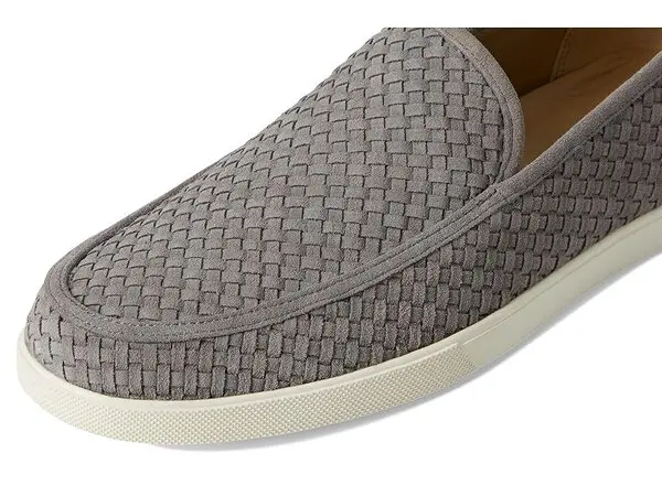 Vince Sonoma Woven Suede Slip-on Loafers - Gray