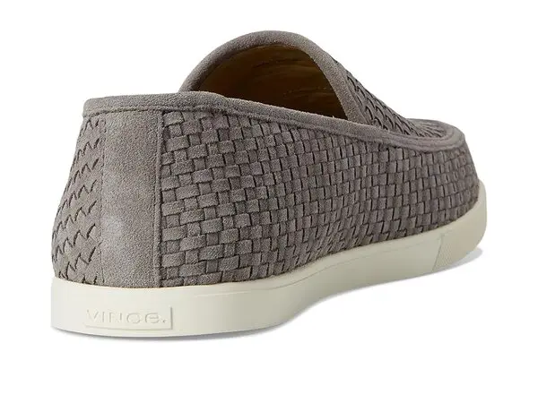 Vince Sonoma Woven Suede Slip-on Loafers - Gray