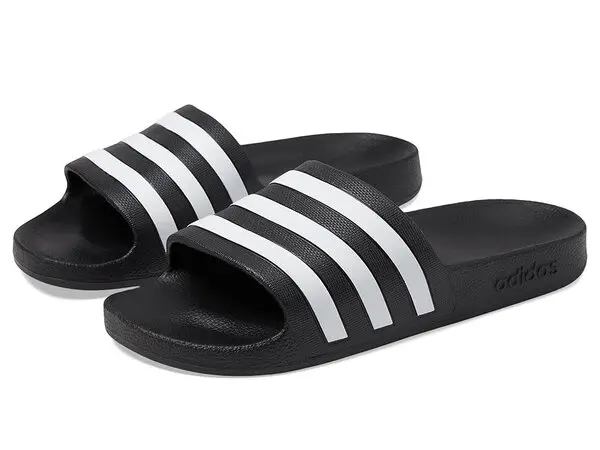 Adidas Adilette Aqua Slides - Black