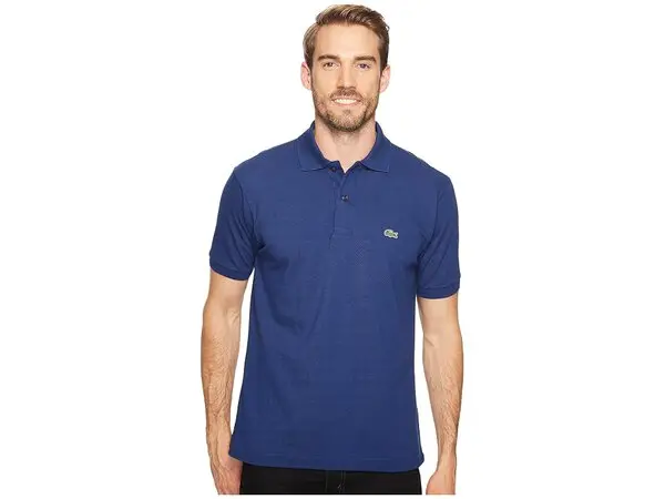 Lacoste Classic Pique Polo Shirt Short Sleeve Knit Miami - Black