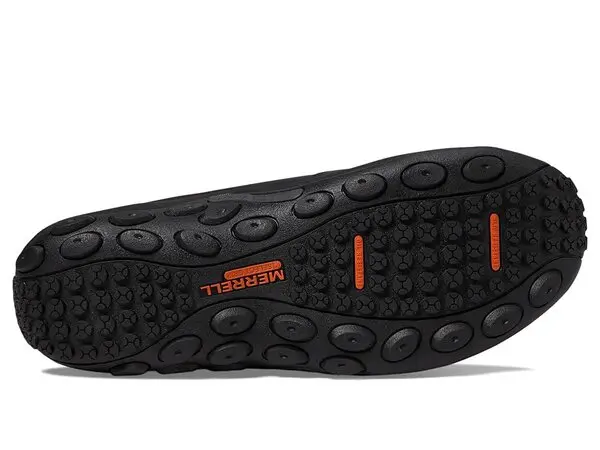 Merrell Jungle Moc Leather Composite Toe Slip-on Shoes - Black