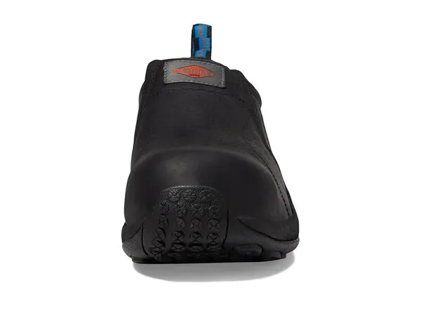 Merrell Jungle Moc Leather Composite Toe Slip-on Shoes - Black