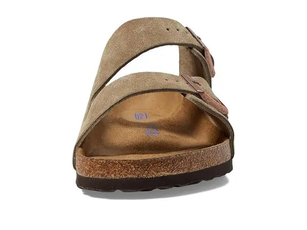 BIRKENSTOCK Arizona Soft Footbed Suede Sandals - Taupe