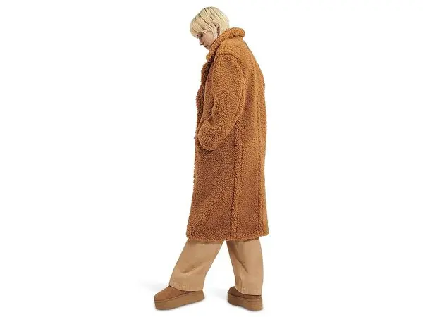 UGG Gertrude Long Teddy Coat - Brown