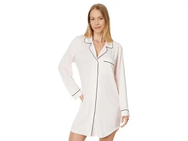 Eberjey Gisele Tenceltm Modal Sleepshirt Pajama Haute /ivory - Red