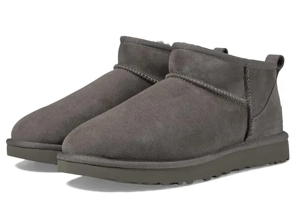 UGG Classic Ultra Mini Ankle Boots - Gray