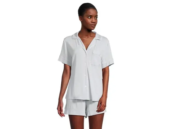 Eberjey Gisele Tenceltm Modal Relaxed Shorts Pj Set Pajama Sets Buttercream - Blue