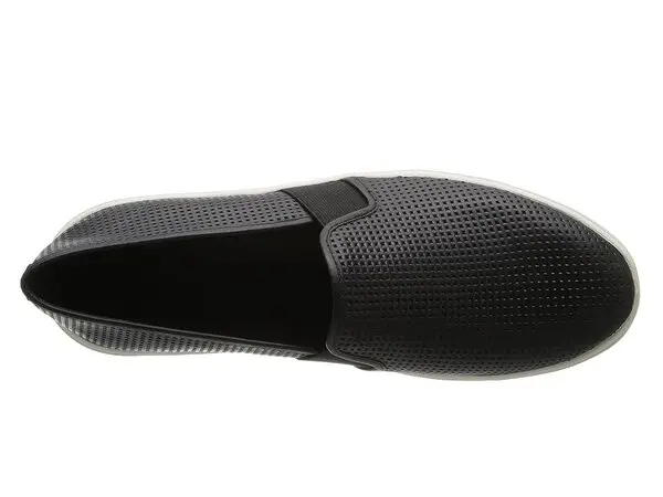 Vince Blair 5 Leather Perforated Slip-on Sneakers - Black