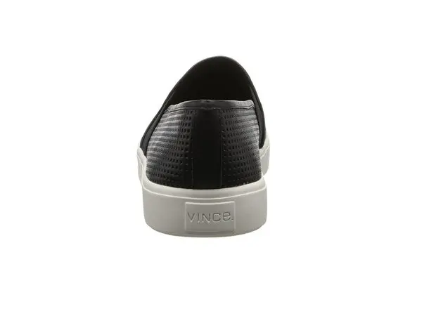 Vince Blair 5 Leather Perforated Slip-on Sneakers - Black