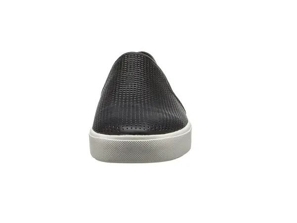 Vince Blair 5 Leather Perforated Slip-on Sneakers - Black
