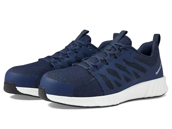 REEBOK Fusion Flexweave Eh Comp Toe Athletic Shoes - Navy