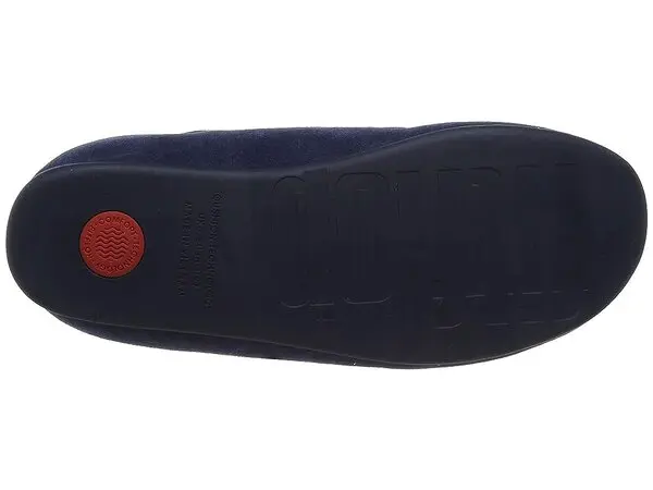 Fitflop Chrissie Suede Shearling Lined Mule Slipper - Blue