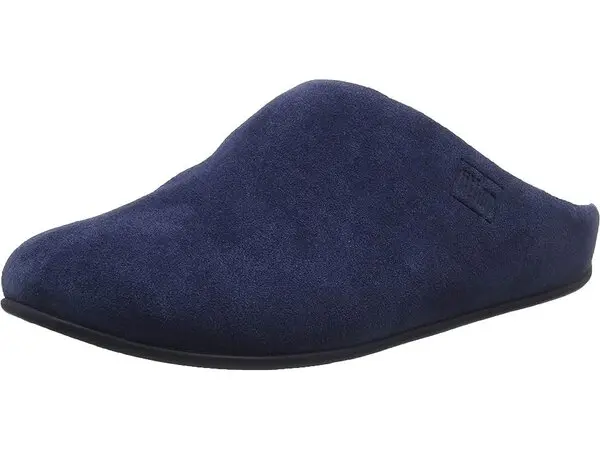 Fitflop Chrissie Suede Shearling Lined Mule Slipper - Blue