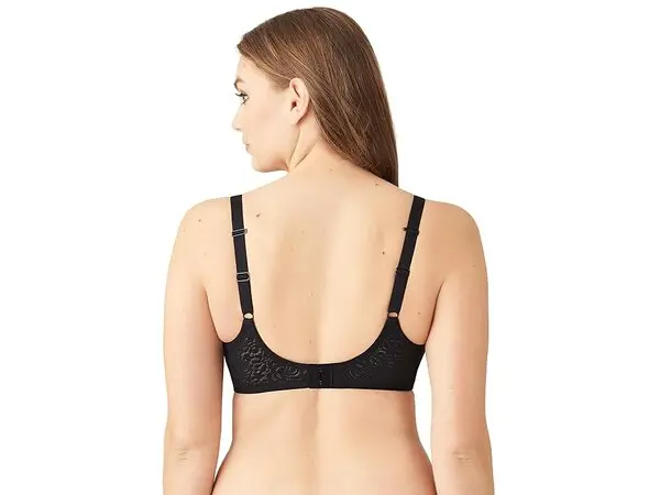 Wacoal Halo Lace Underwire Bra 851205 Bra Soft Sky - Black