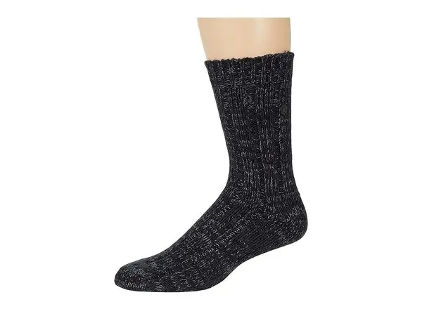 BIRKENSTOCK Cotton Twist Crew Socks - Black
