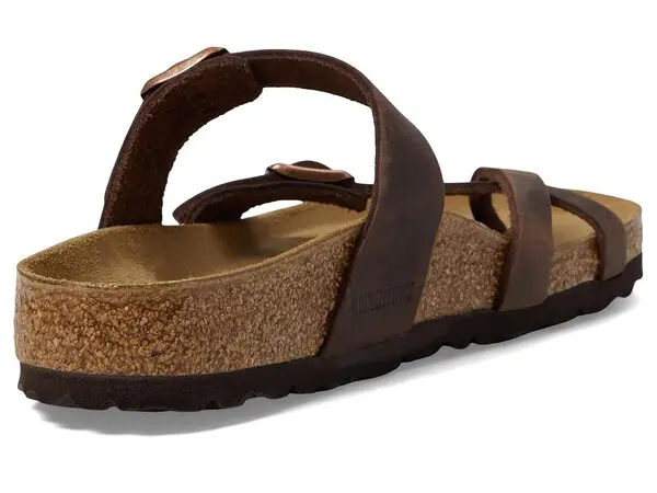 BIRKENSTOCK Mayari Oiled Leather Sandals - Brown