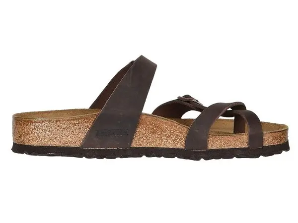 BIRKENSTOCK Mayari Oiled Leather Sandals - Brown