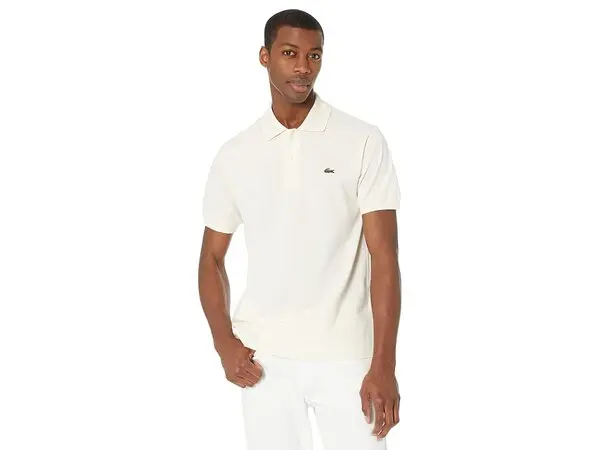 Lacoste Short Sleeve Classic Pique Polo Shirt Short Sleeve Pullover - White