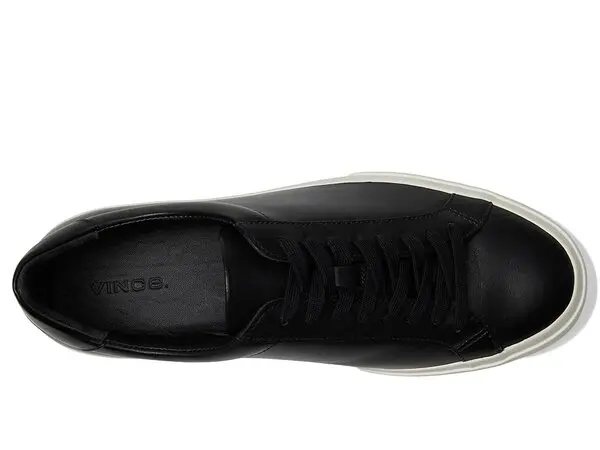 Vince Fulton Leather Lace-up Sneakers - Black