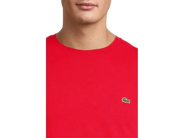 Lacoste Short-sleeve Pima Jersey Crewneck T-shirt T Shirt - Red