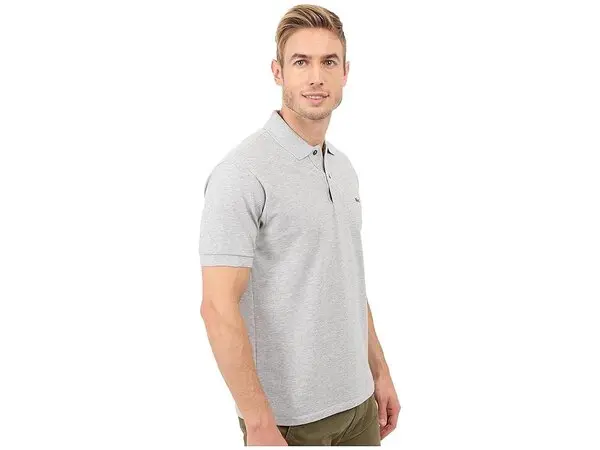 Lacoste Classic Chine Pique Polo Shirt Clothing Silver Grey Chine - Gray