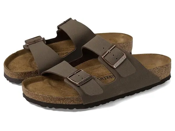 BIRKENSTOCK Arizona Birkibuc Sandals - Taupe